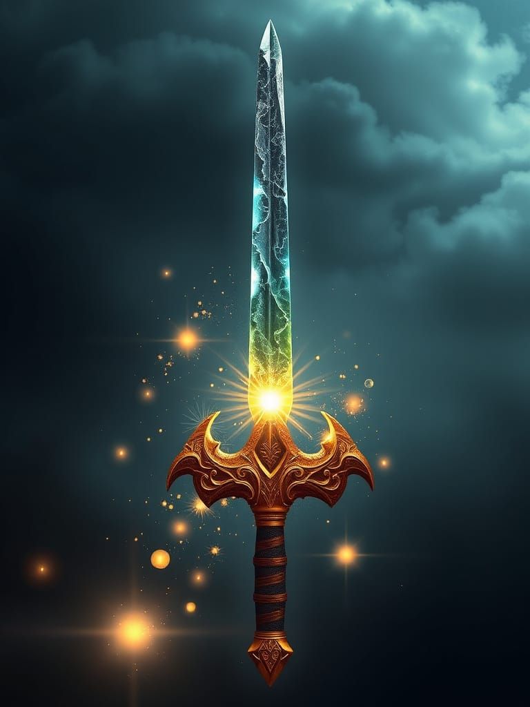 Ethereal Sword of the Elements - AI Art