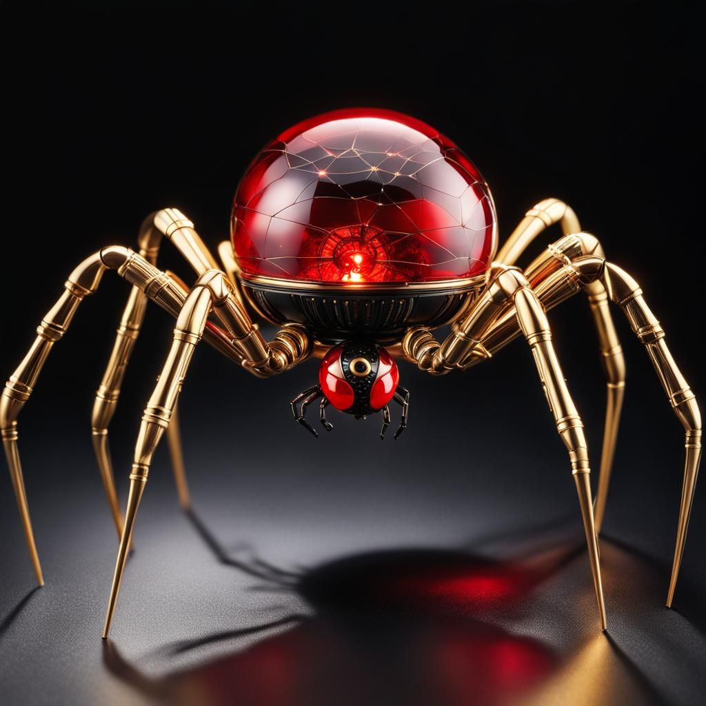 Cyborg spider - AI Generated Artwork - NightCafe Creator