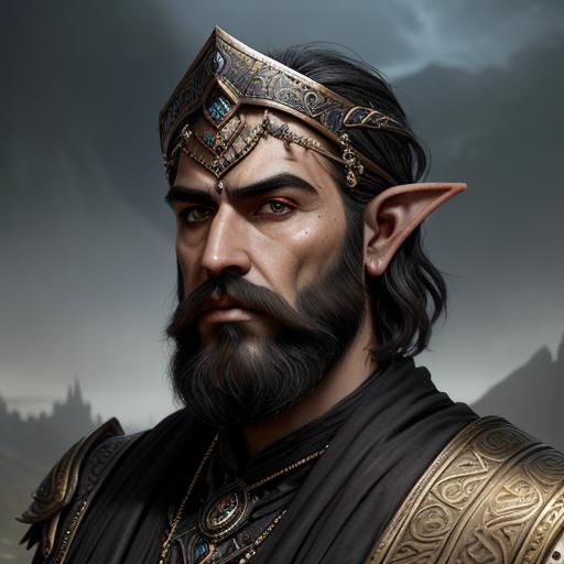 Dwemer male, essai 77. Part of a project to hone in on the right style ...