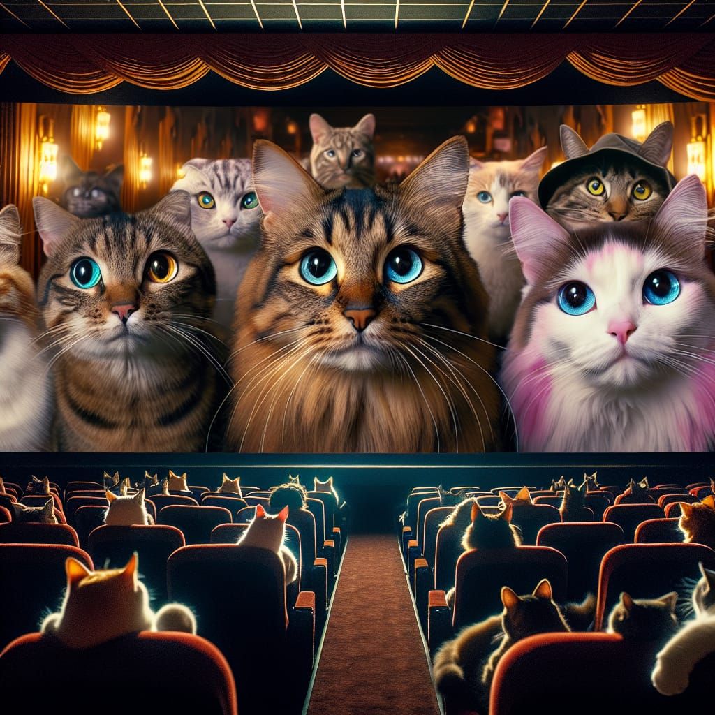 These Cats Love Watching Themselves On Screen - AI Generated Artwork ...