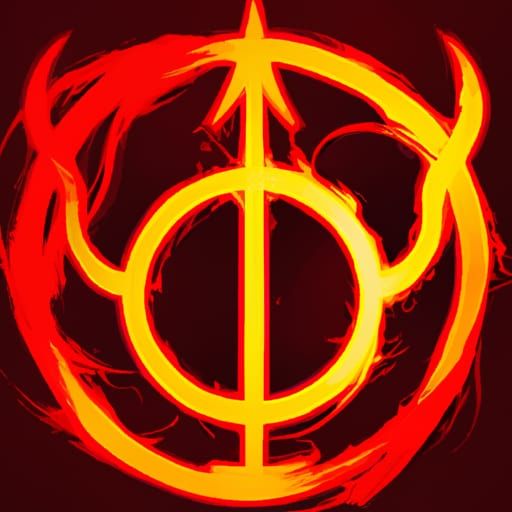 Sigil and Fire - AI Generated Artwork - NightCafe Creator