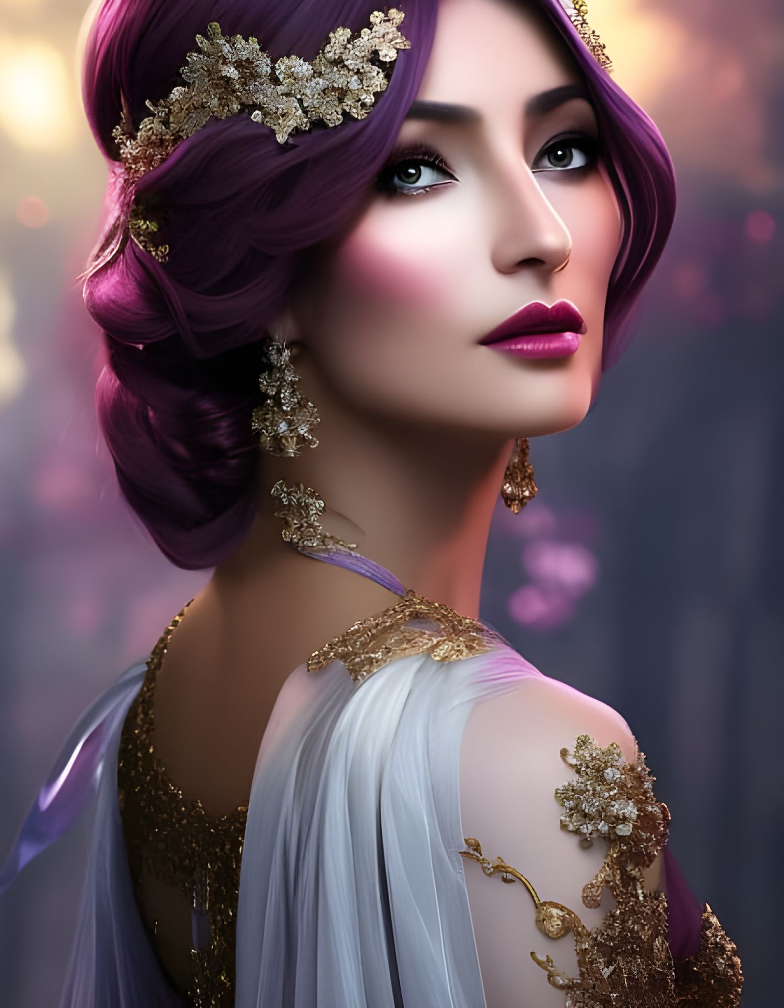 Violette Beauty - AI Generated Artwork - NightCafe Creator