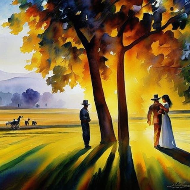 Country Walk - AI Generated Artwork - NightCafe Creator