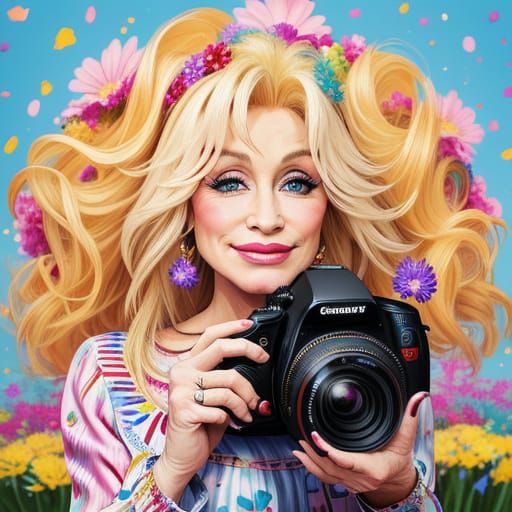 Beautiful Caricature of Dolly Parton
