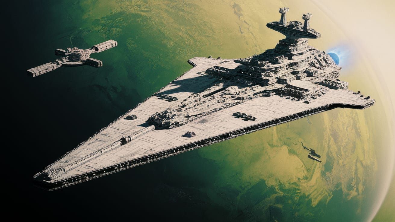 A very early Senator class star Destroyer built by Kuat shipyards for ...