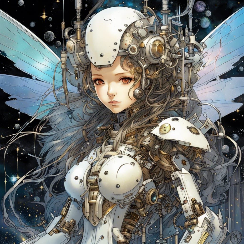Cyborg Fairy 2 - AI Generated Artwork - NightCafe Creator