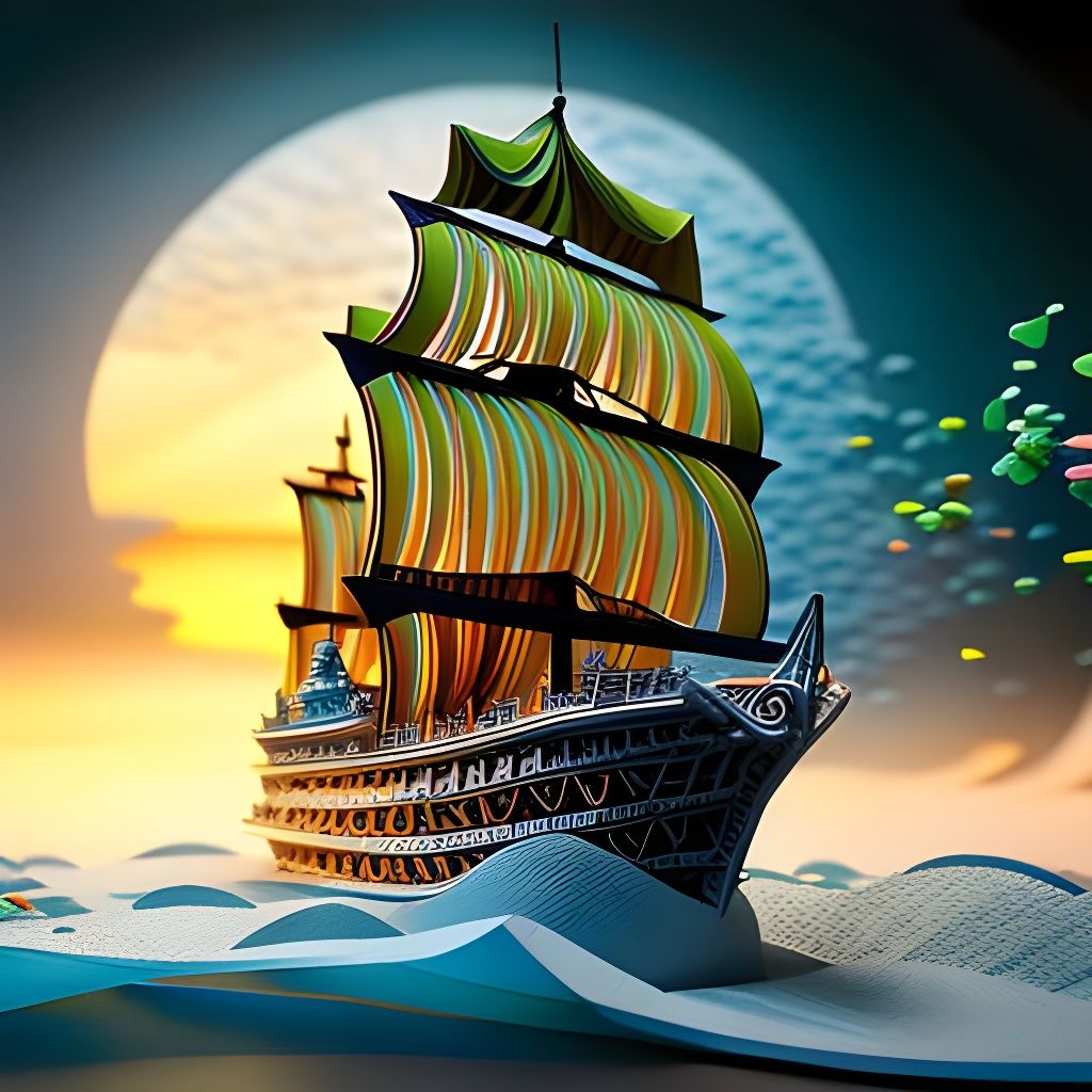 Sailing Ship - AI Generated Artwork - NightCafe Creator