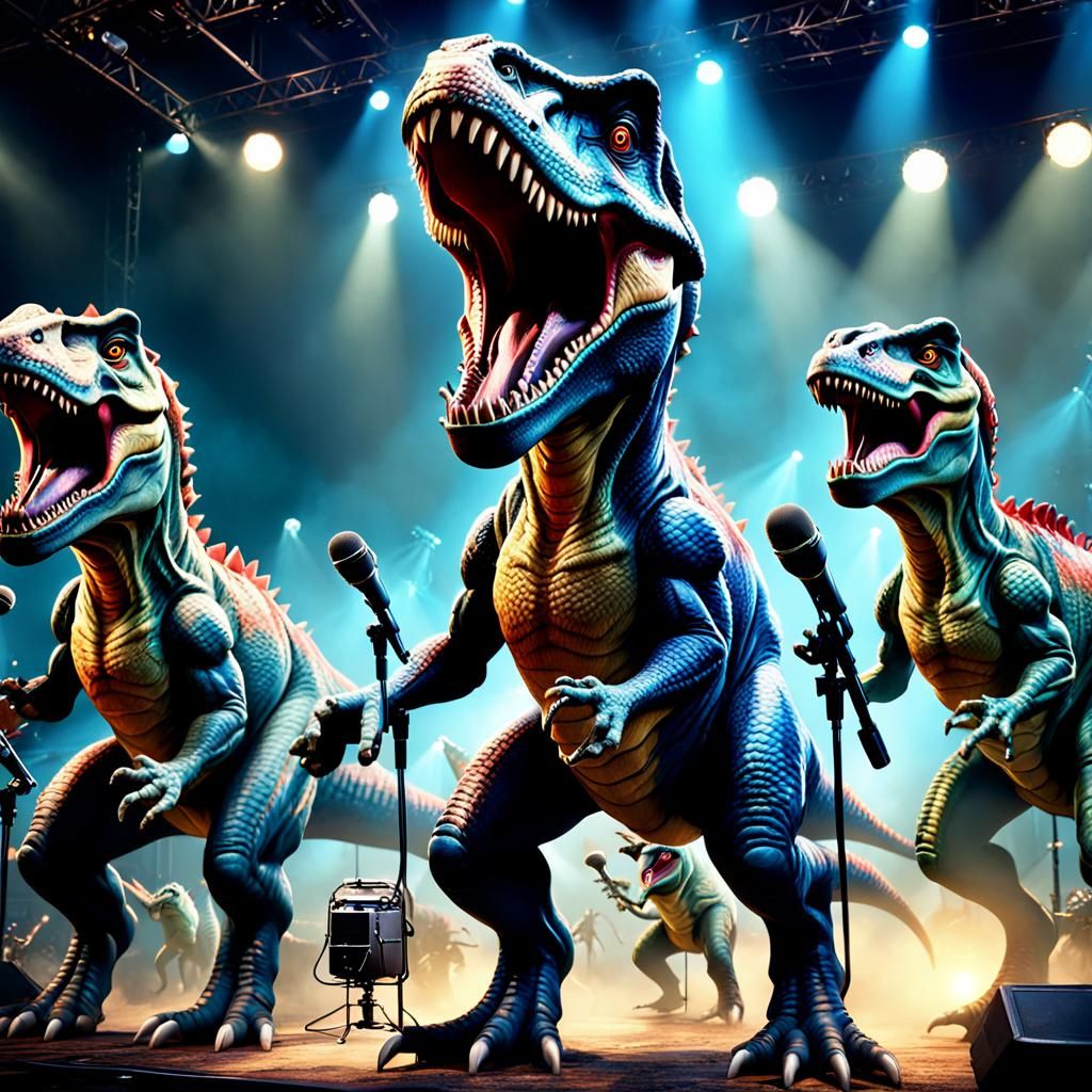 A Tyranno-chorus - AI Generated Artwork - NightCafe Creator