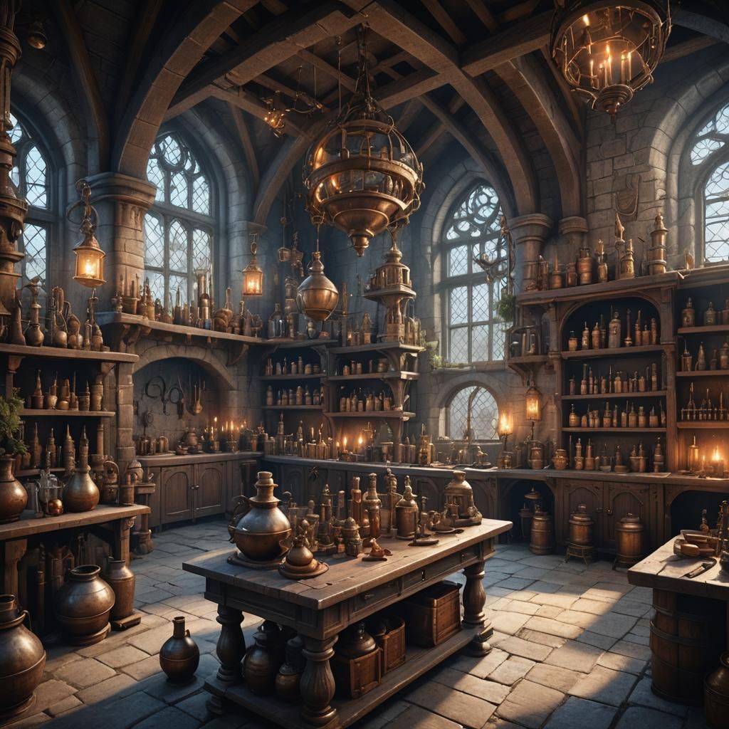 Alchemist's Lab - AI Generated Artwork - NightCafe Creator