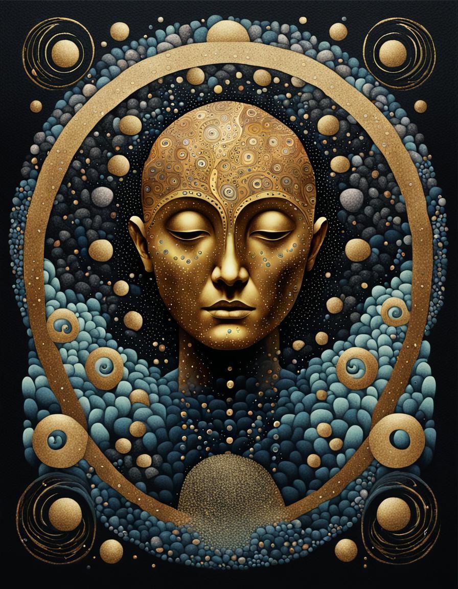 Surreal Nautilus Humanoid Emerges from Darkness in... - AI Art