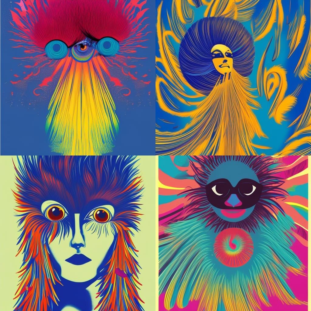 And the drooping ostrich featherssway within my brain,and the dark-blue ...