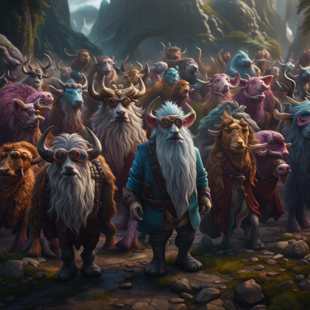 herd of nerds - AI Generated Artwork - NightCafe Creator