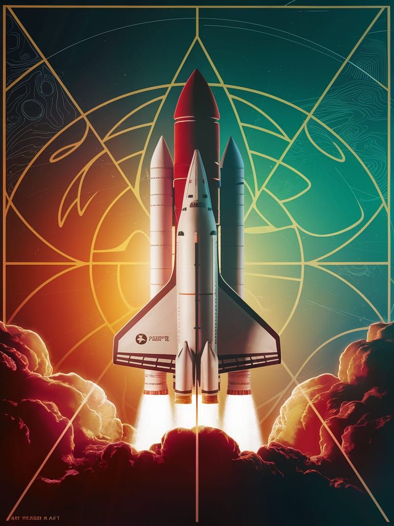 Psychedelic Spaceship - AI Generated Artwork - NightCafe Creator