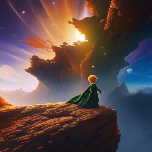 The little prince - AI Generated Artwork - NightCafe Creator