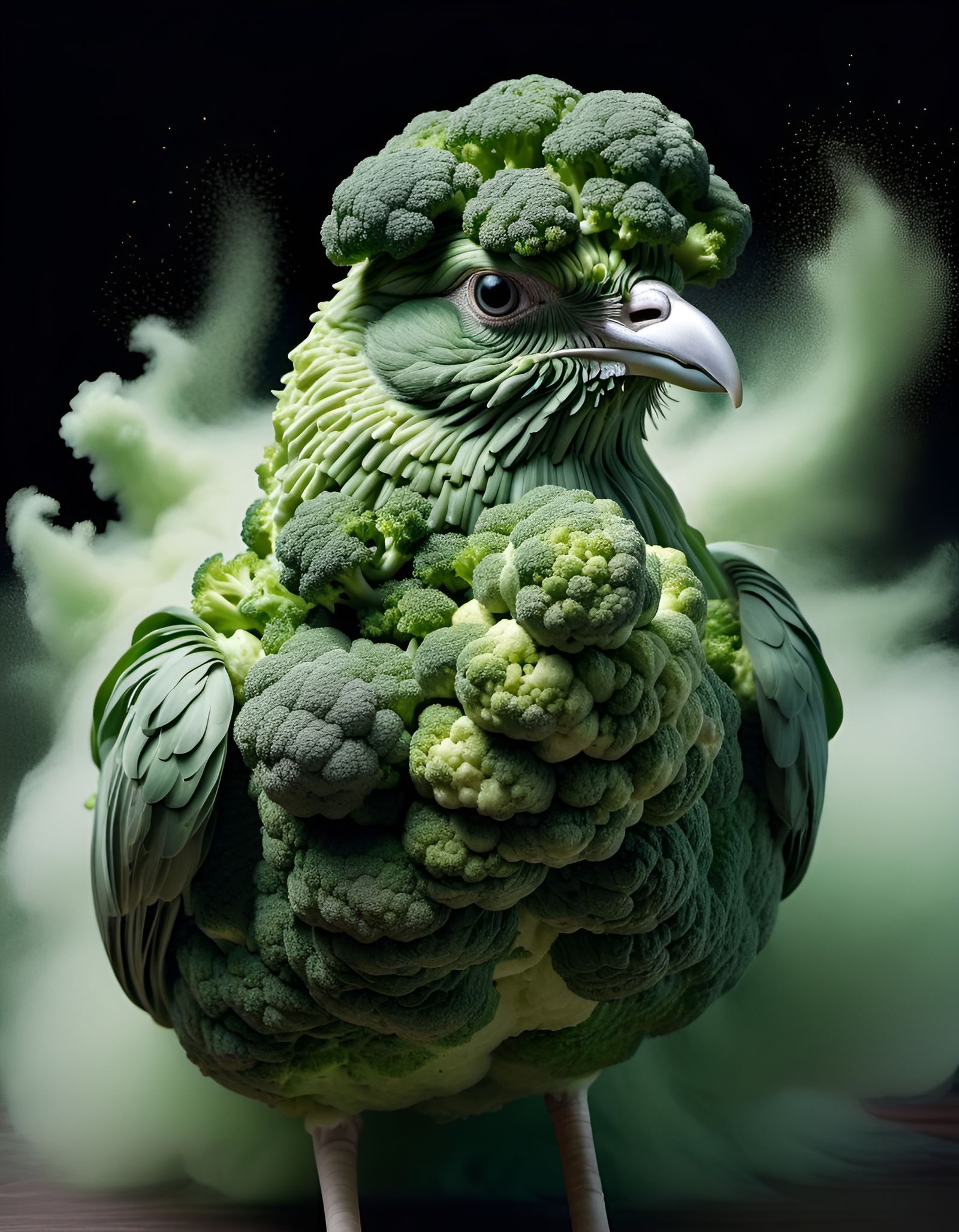 broccoli chicken - AI Generated Artwork - NightCafe Creator
