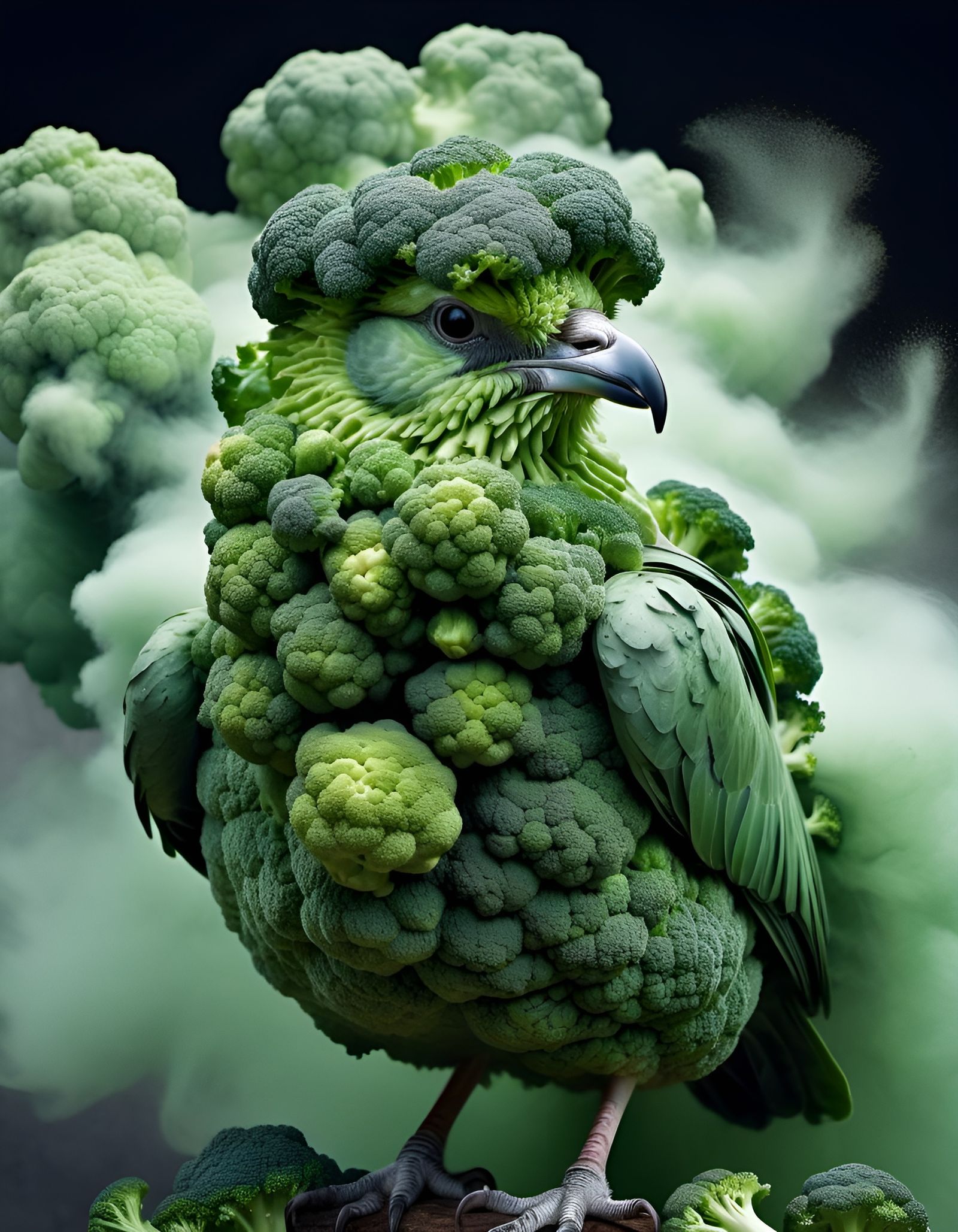 broccoli bird - AI Generated Artwork - NightCafe Creator