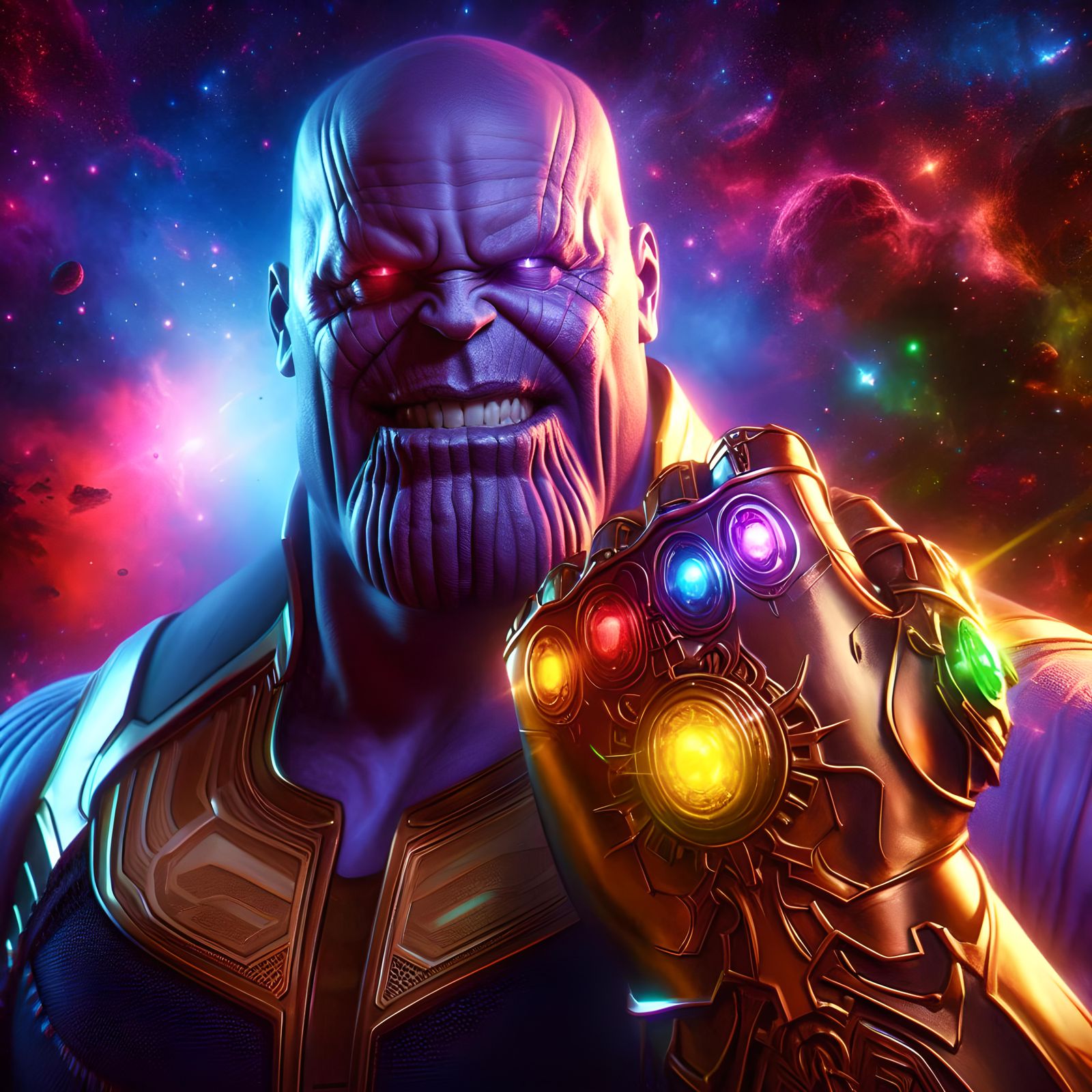 Wielder of Infinity: Thanos - AI Generated Artwork - NightCafe Creator