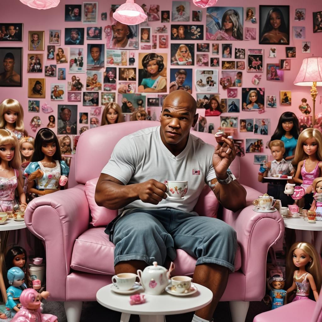 Mike Drinking Tea - AI Generated Artwork - NightCafe Creator