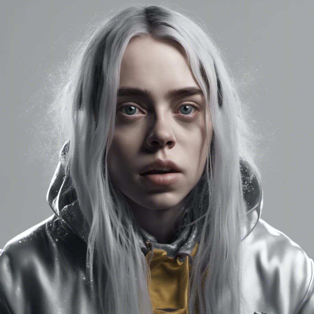 Portrait of Billie Eilish - AI Generated Artwork - NightCafe Creator