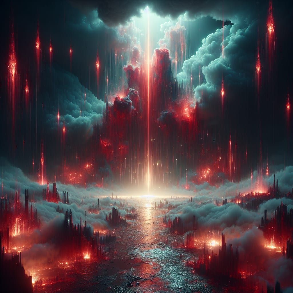 Rain of fire - AI Generated Artwork - NightCafe Creator