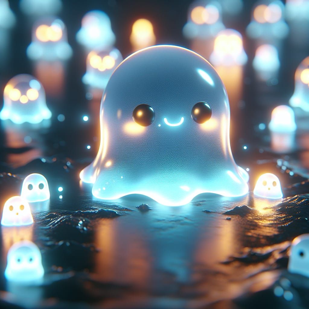 Jelly Ghosts - AI Generated Artwork - NightCafe Creator
