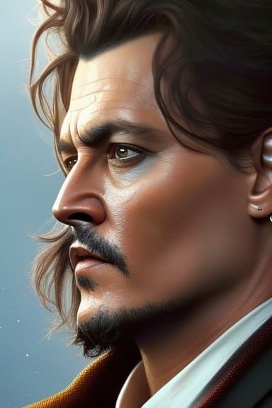 Johnny Depp, Hollywood actor - AI Generated Artwork - NightCafe Creator
