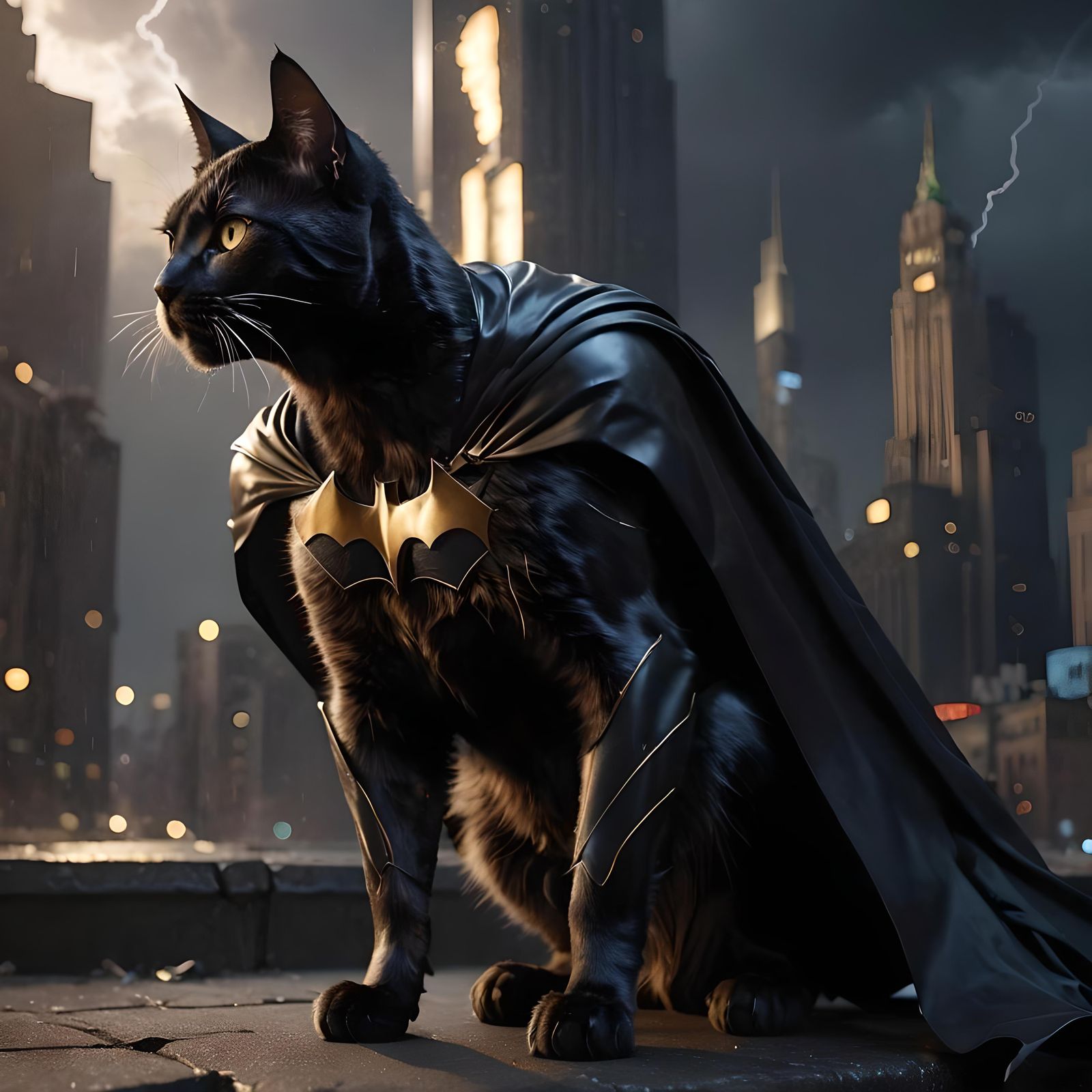 BatCat : The Feline Shadow of Gotham - AI Generated Artwork - NightCafe ...