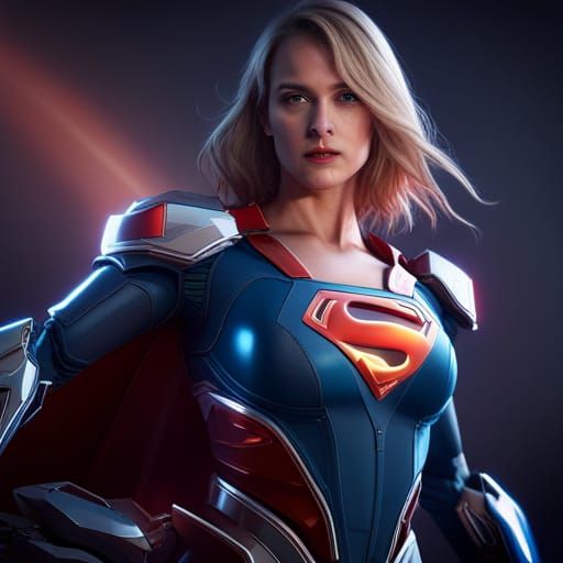 Supergirl epic suit 🤘 - AI Generated Artwork - NightCafe Creator
