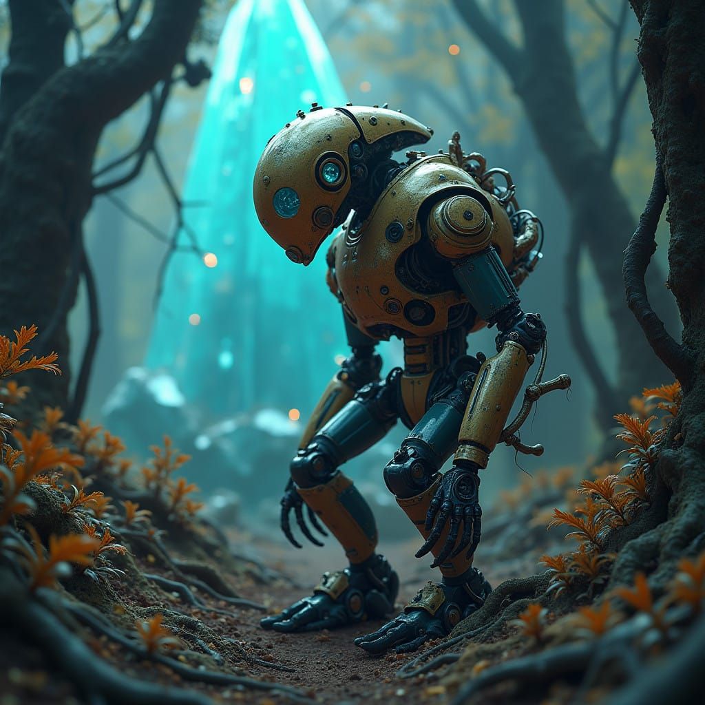 Robot Work - Mystical Robot Digs into Ancient Forest in Br...