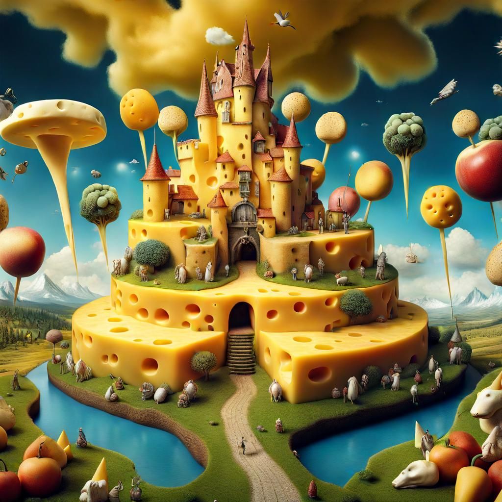 Cheese kingdom - AI Generated Artwork - NightCafe Creator