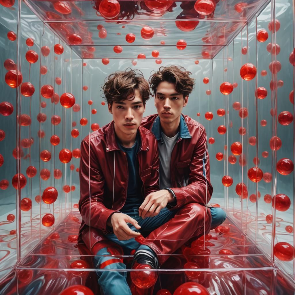 The twins - starting red - AI Generated Artwork - NightCafe Creator
