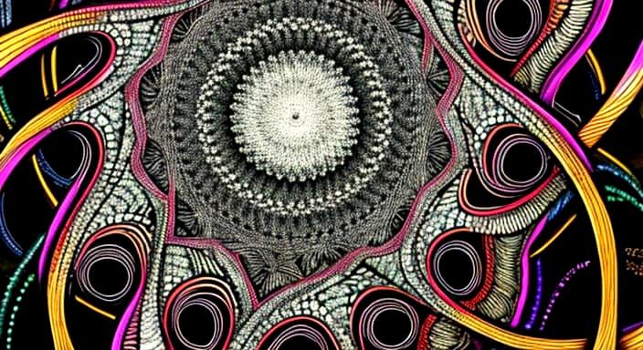 2/15/2025-light tendrils ZENTANGLE SCINTILLATING ABSTRACT Art By ...