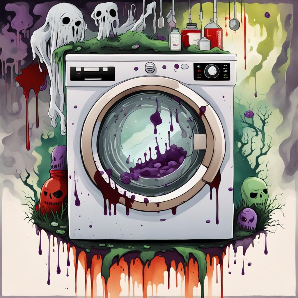 The washing machine of death. - AI Generated Artwork - NightCafe Creator