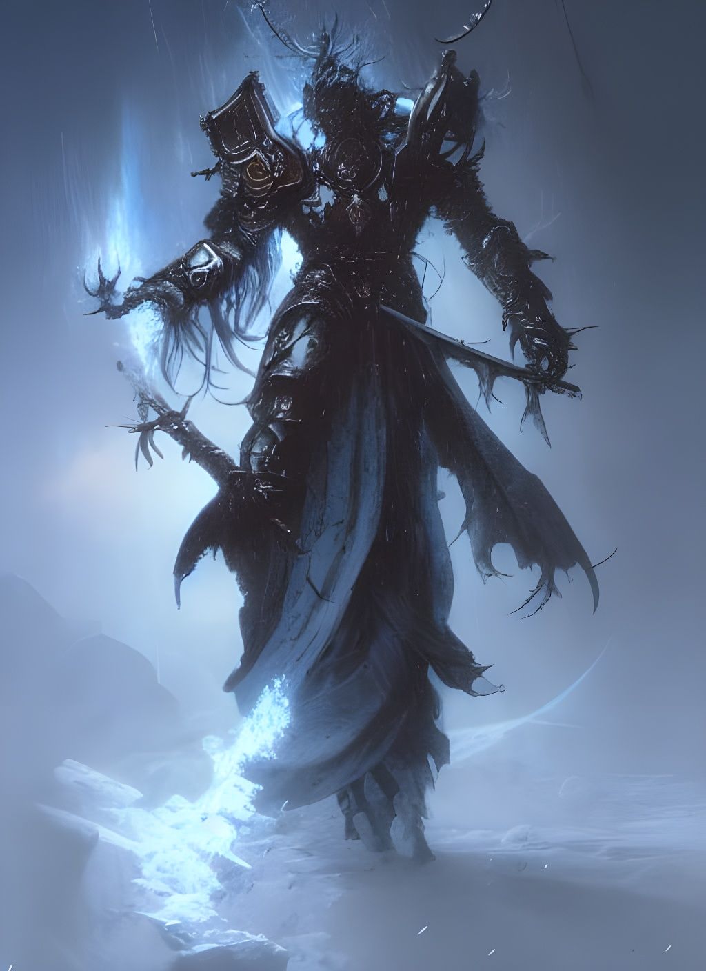 Ice Ghost - AI Generated Artwork - NightCafe Creator