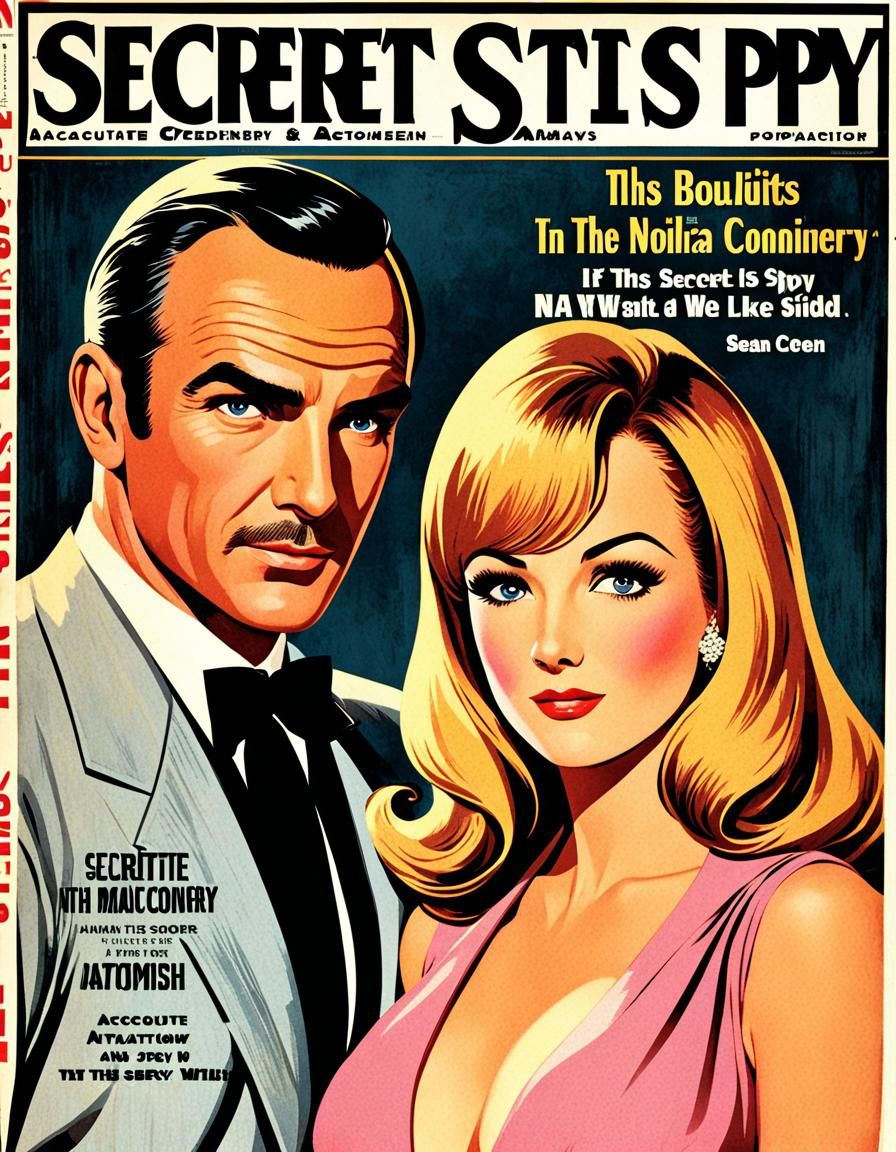 Pulp Spy Cover #24 - AI Generated Artwork - NightCafe Creator