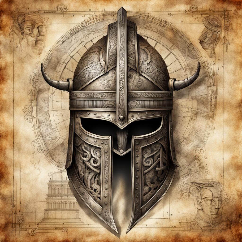 Mysterious helmet - AI Generated Artwork - NightCafe Creator
