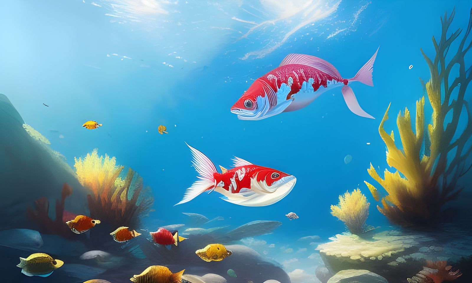 Fish Friends - AI Generated Artwork - NightCafe Creator