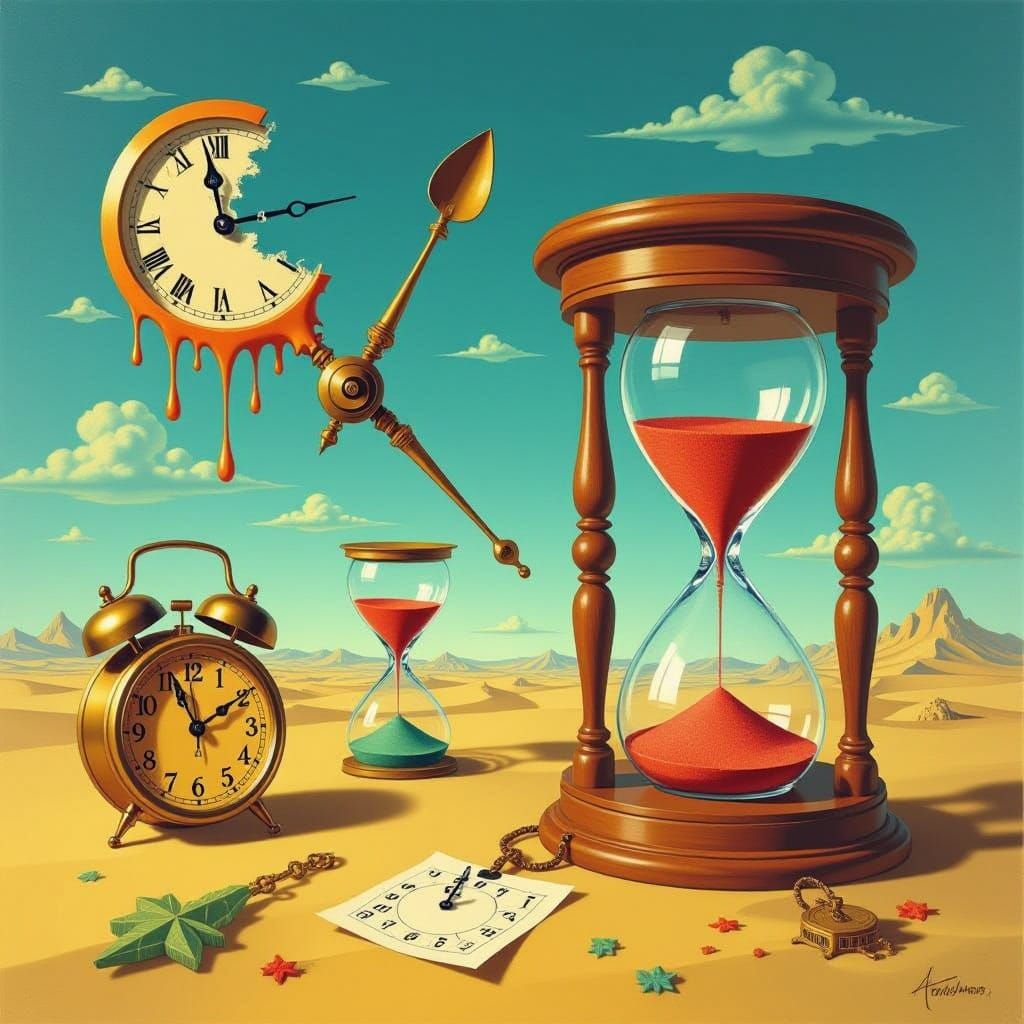 strechted time - Surrealist Masterpiece of Warped Time