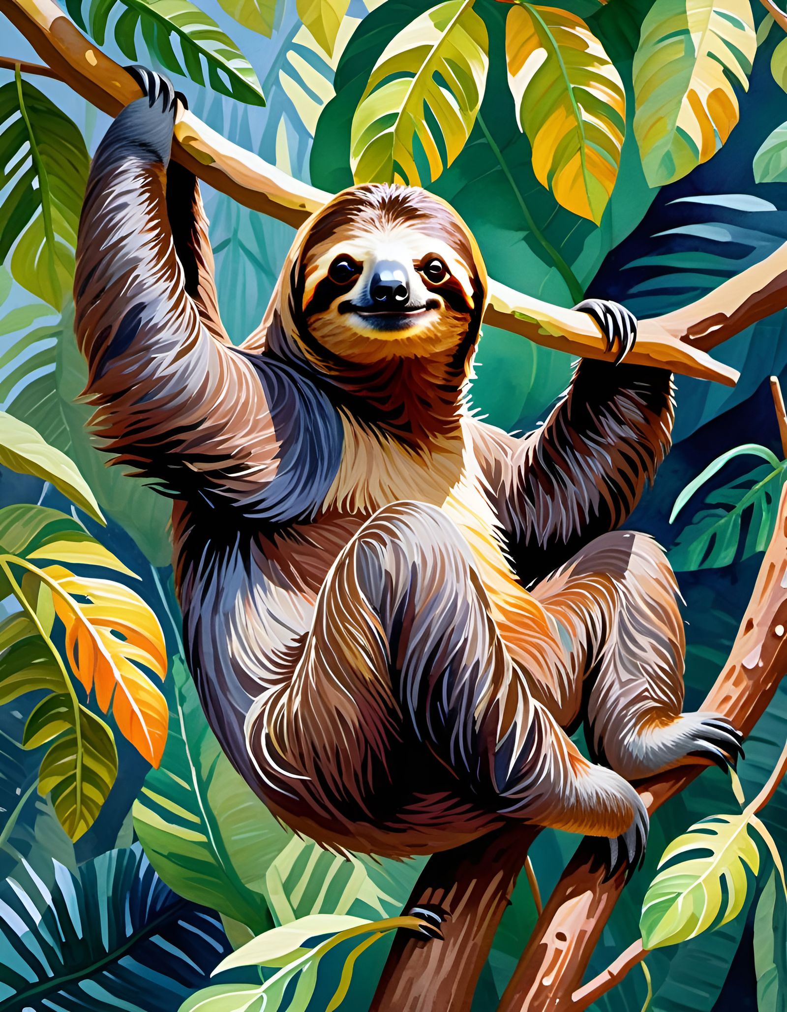 Sloth - AI Generated Artwork - NightCafe Creator