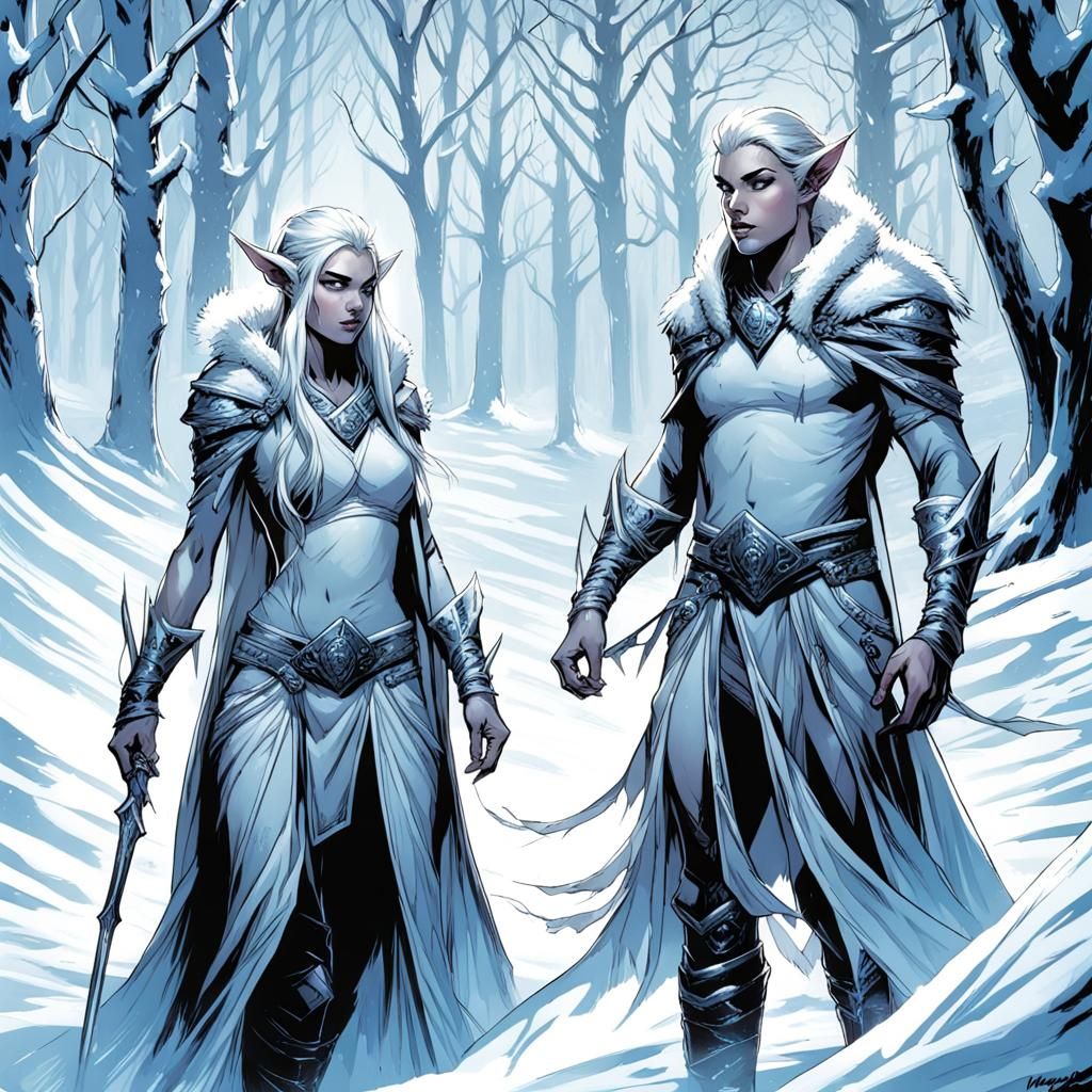 frost elves - AI Generated Artwork - NightCafe Creator