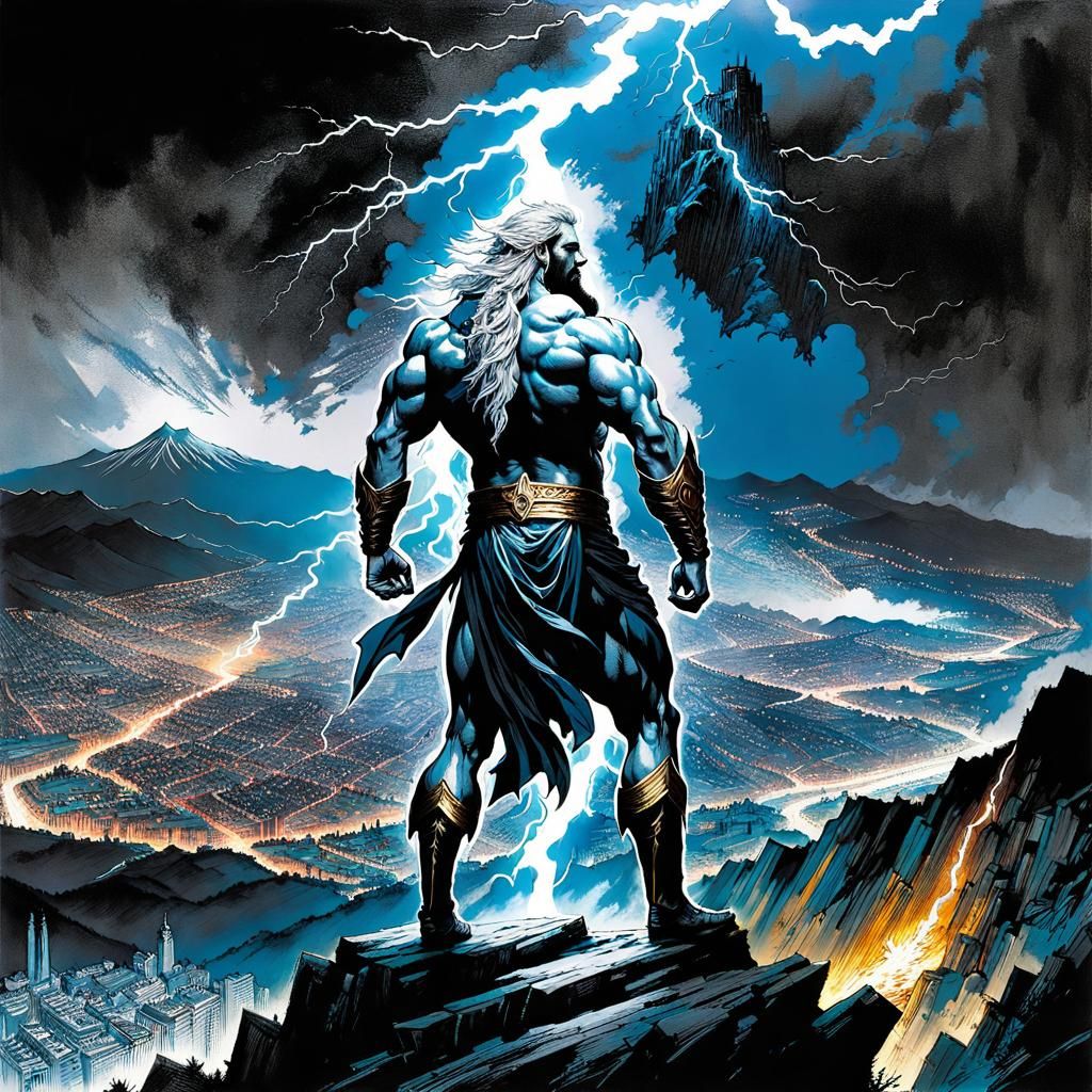 Mighty Zeus - AI Generated Artwork - NightCafe Creator