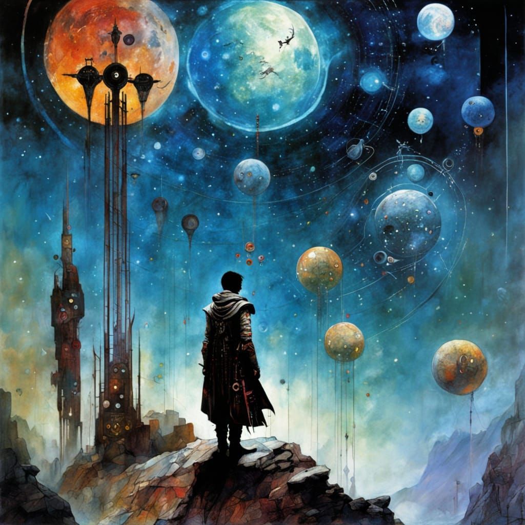 Cosmic Infinity Symbols in Vibrant Spring Colors - AI Art