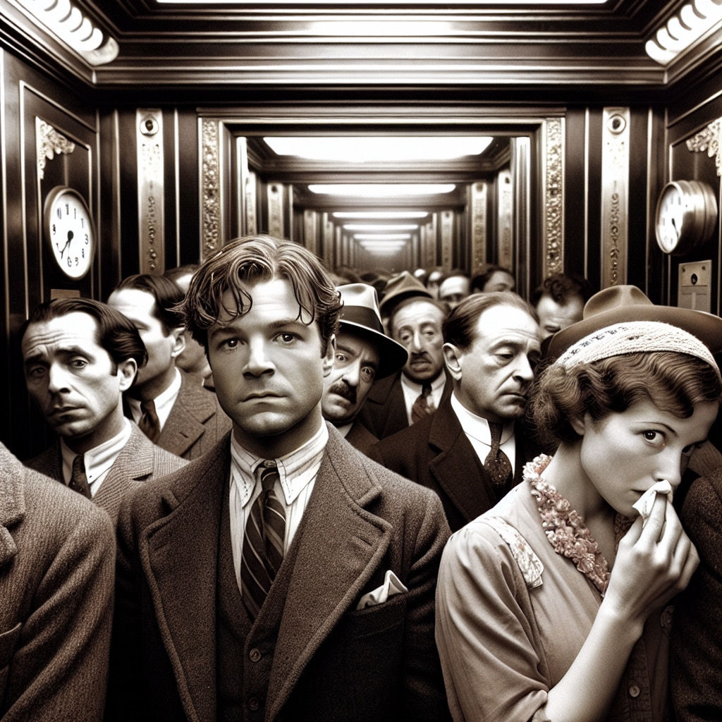 Farting in an Elevator - AI Generated Artwork - NightCafe Creator