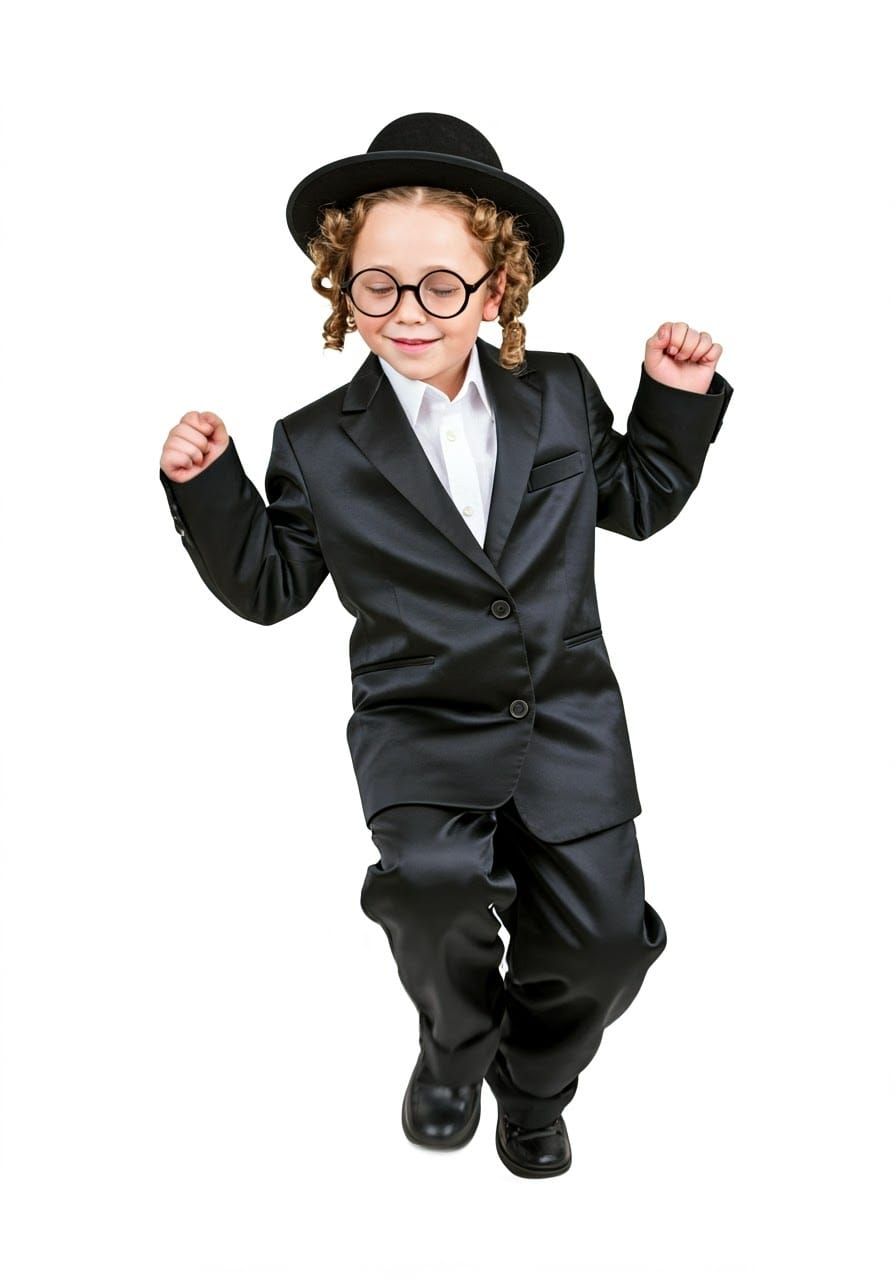 Realistic Portrait of a Young Hasidic Boy in Tradi... - AI Art