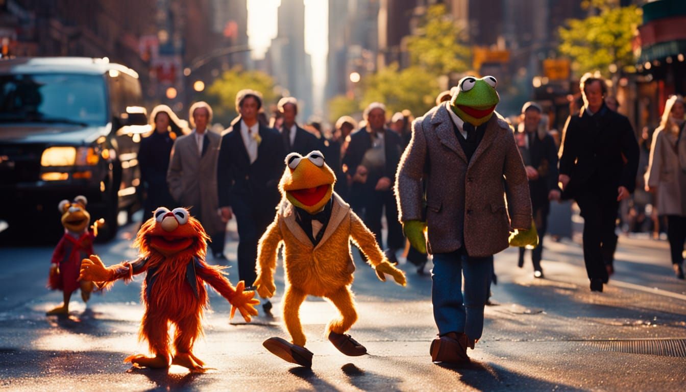 THE MUPPETS TAKE MANHATTAN - The Muppets Walk in Vibrant Man...