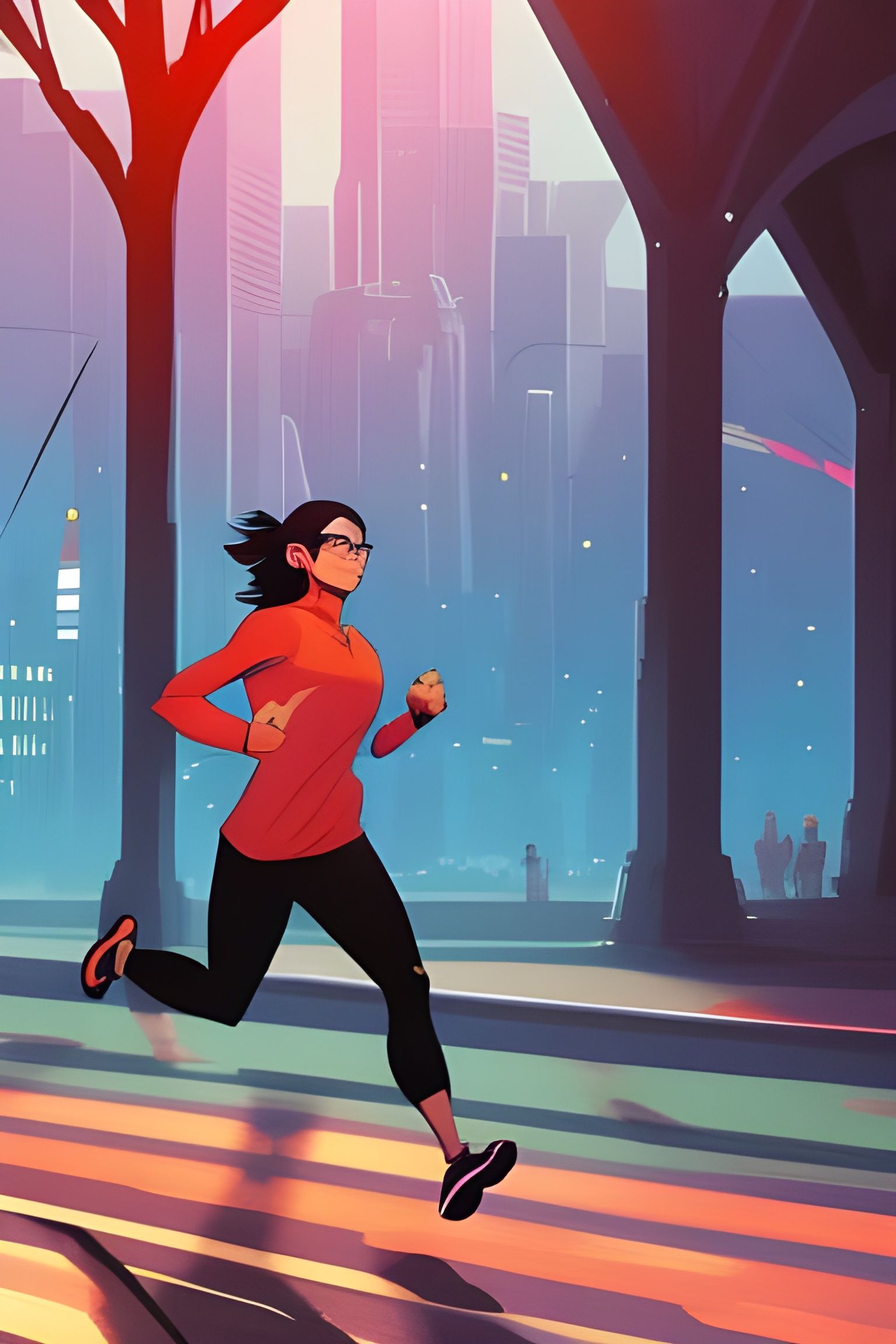 Morning Run - AI Generated Artwork - NightCafe Creator