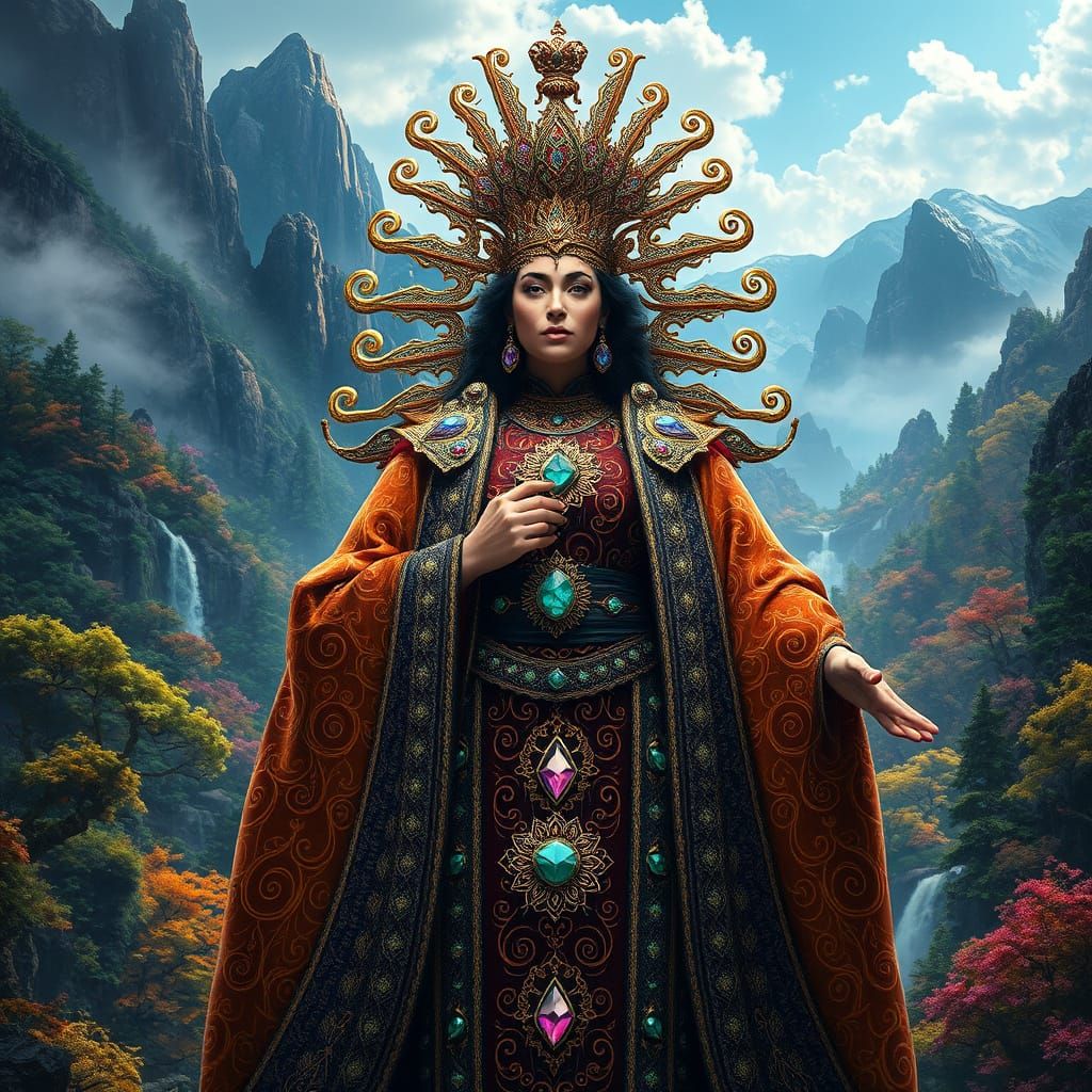 matriarch - Majestic Matriarch in Ancient Wisdom Robes