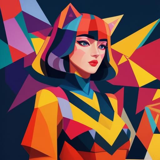 animals, cubistic oil painting by Franz Marc, Paul Klee cubist painting ...