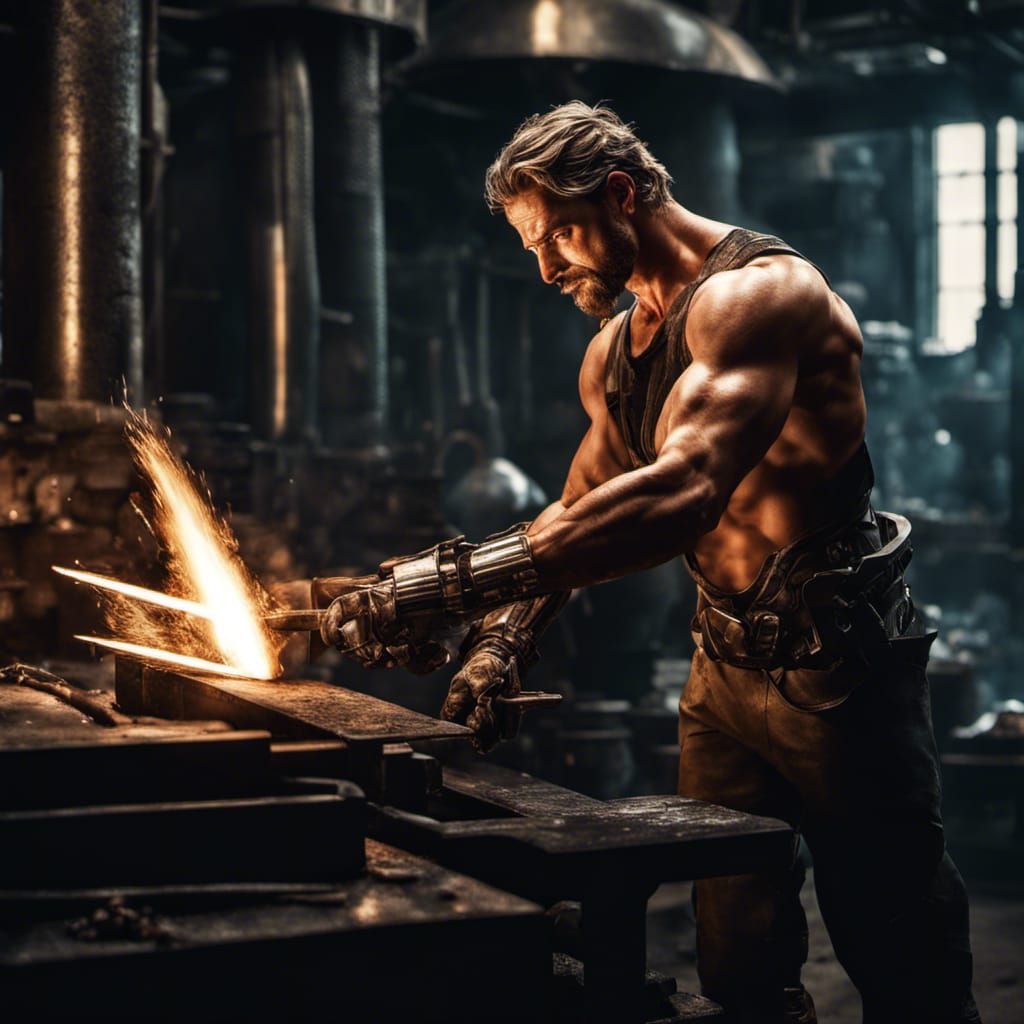 Modern day Hephaestus - AI Generated Artwork - NightCafe Creator