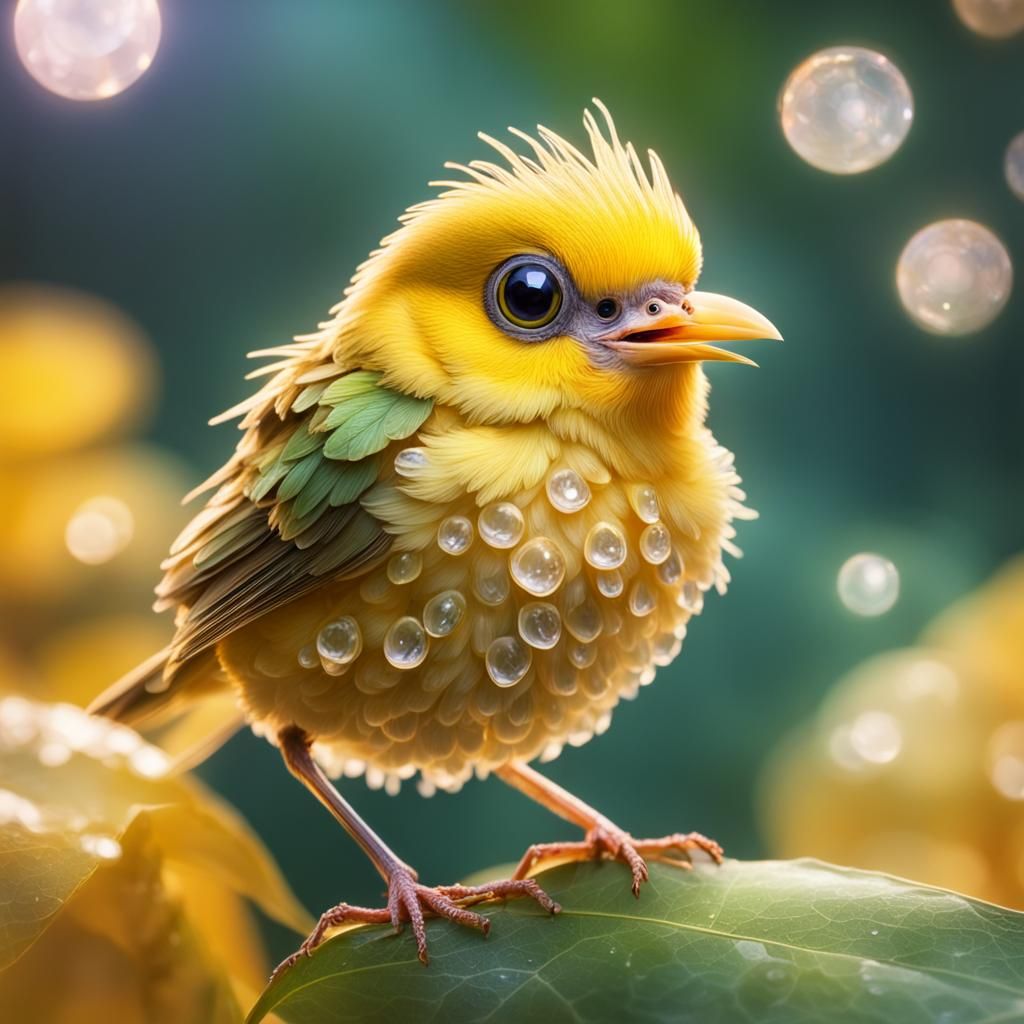 Little lemon bird - AI Generated Artwork - NightCafe Creator